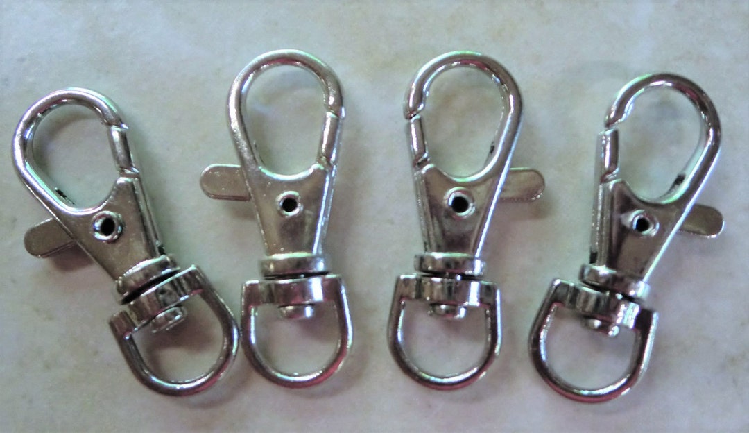 50 Swivel Clips 1.5 Inch Shiny Chrome Use With Your Keys Rings (07-18 ...