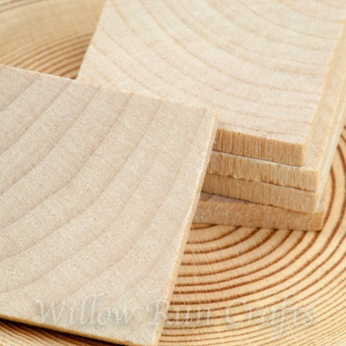 100 Pack 1 Inch Wood Squares 1 Inch Wood Tiles 23-20-140 - Etsy