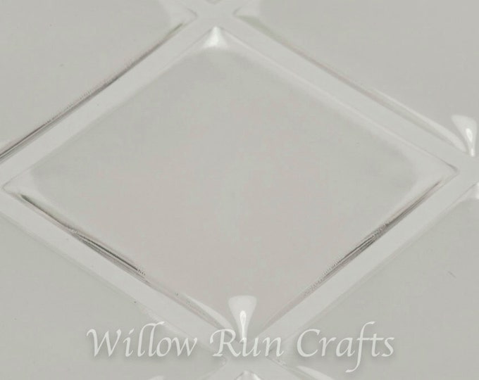 Square Clear Epoxy Domes Stickers, 1 Inch Square Epoxy, (01-05-220 ...