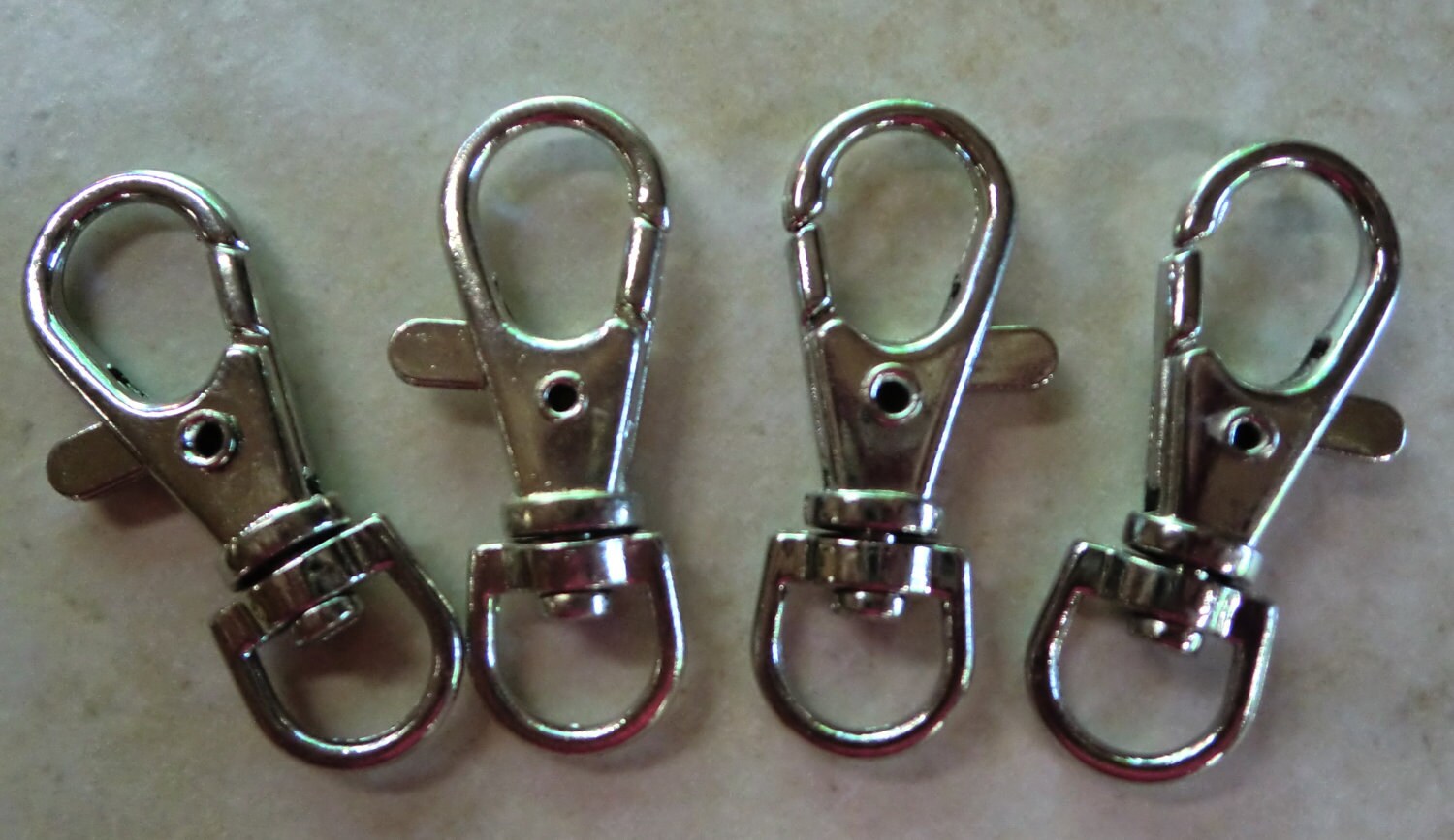 50 Swivel Clips 1.5 Inch Shiny Chrome Use With Your Keys Rings - Etsy