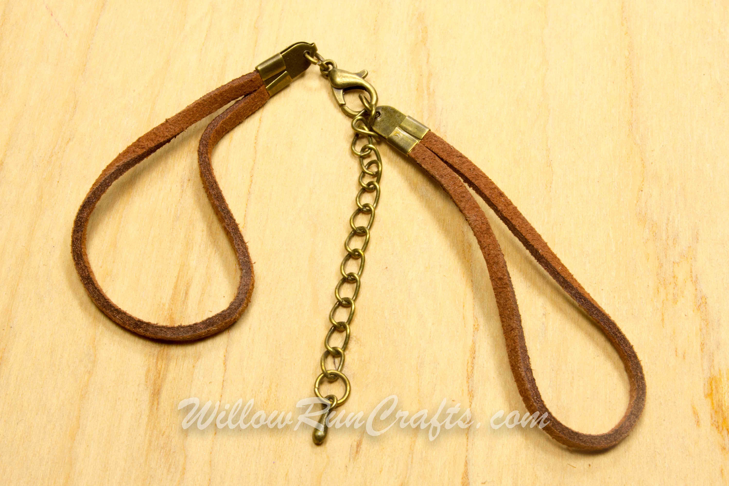 Colored Suede Bracelets to Use With Double Connector Bezel Trays Mix of ...