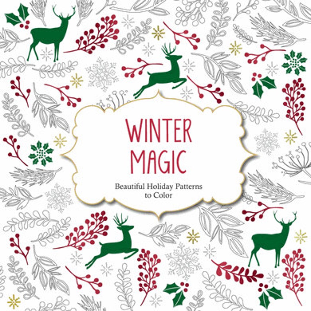 Adult Coloring Book - Winter Magic Holiday Patterns to Color (02-02-022 ...