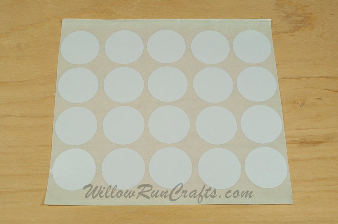 Stickers 1 Inch Circle Double Sided Adhesive Stickers, Pendant Tray ...