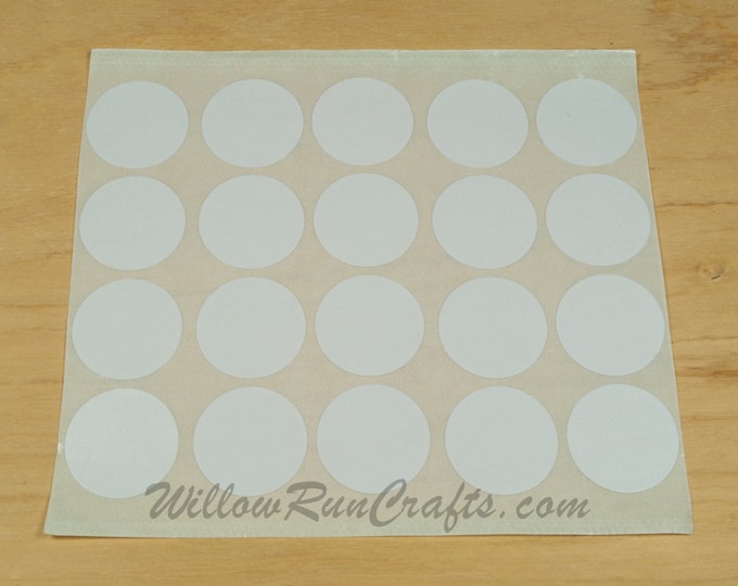 Stickers 1 Inch Circle Double Sided Adhesive Stickers, Pendant Tray ...