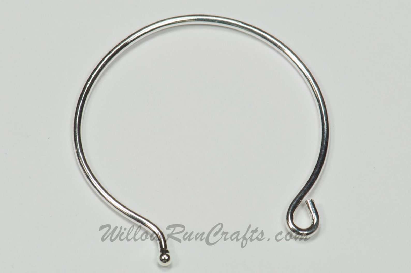 5 Cuff Bracelet Silver Bracelet 7.5 Inch Round - Etsy