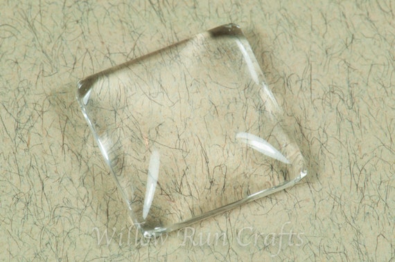 30 Pack 25mm Glass Square Cabochons 1 Inch 09-11-760 - Etsy