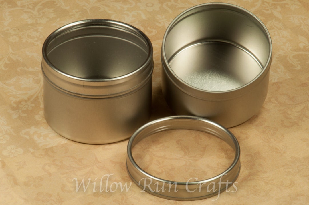 10 Round Blank Metal Tins, Great Gift Tins for Your Pendants and ...