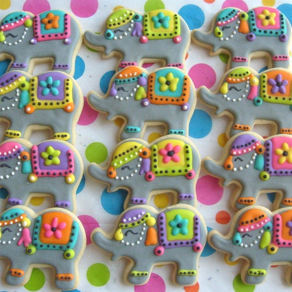 Elephant Cookies - Etsy