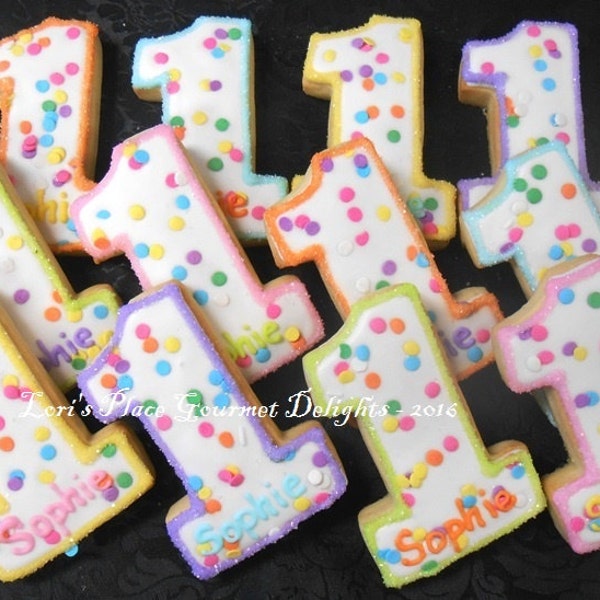 Number 1 Cookies - Etsy