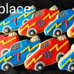 Race Car Cookies 12 Cookies - Etsy