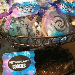 Alien Galaxy Cookies - Alien Cookies - Galaxy Cookies - 12 Cookies - Etsy