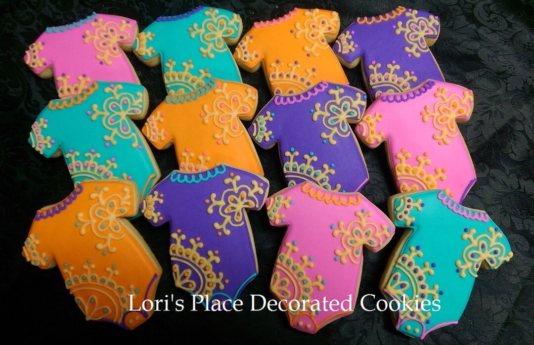 Arabian Baby Shower Cookies - Henna Baby Shower Cookies - 12 Cookies - Etsy