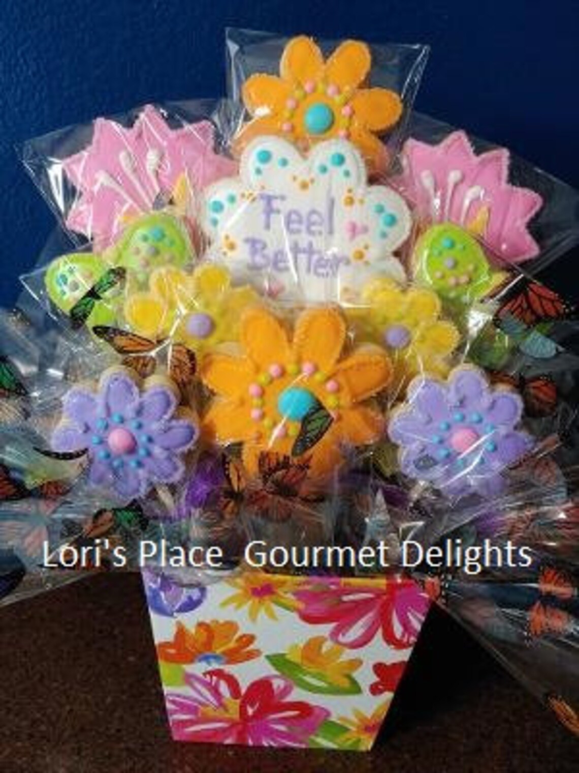 Get Well Cookie Bouquet 11 Cookies - Etsy