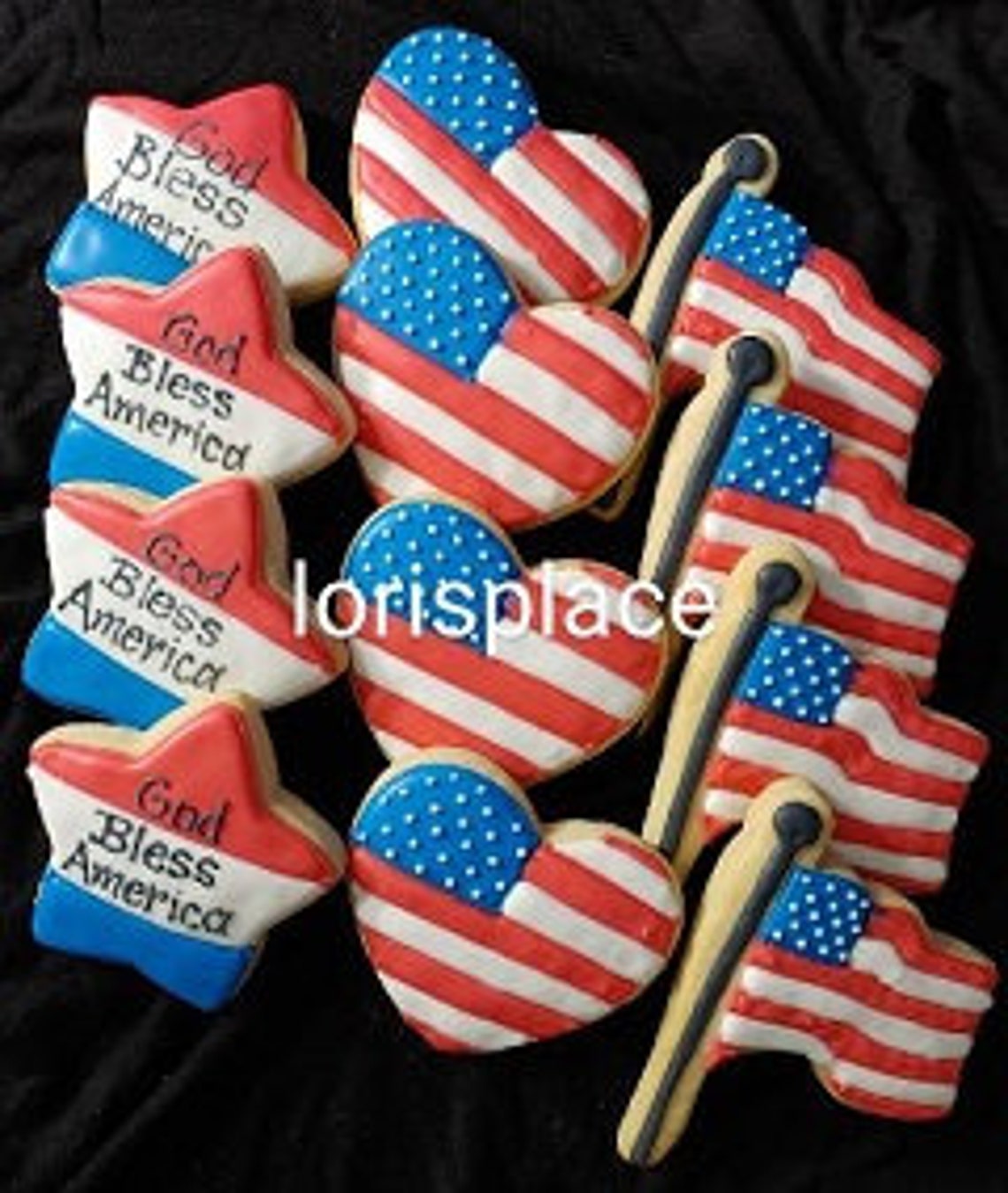 4th of July Cookies Patriotic Cookies 12 Cookies - Etsy
