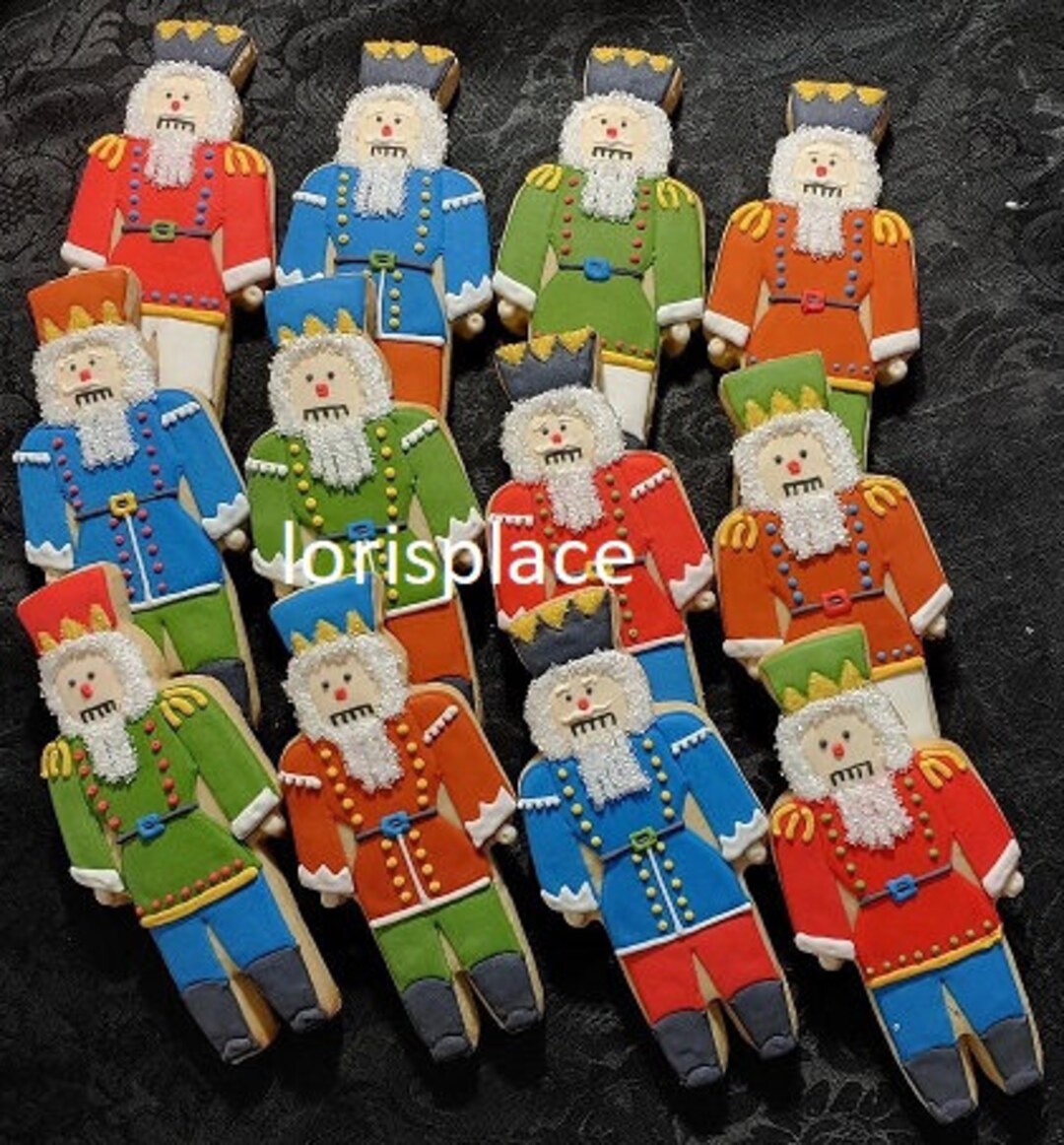 Nutcracker Cookies Nutcracker Decorated Cookies Christmas Cookies 12 ...