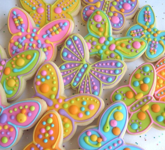 Royal Icing Butterflies Etsy Royal Icing Butterflies Haniela's