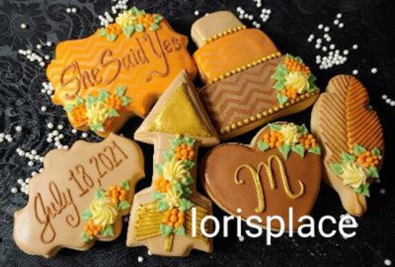 Fall Wedding Cookies Boho Bridal Shower Cookies Boho - Etsy