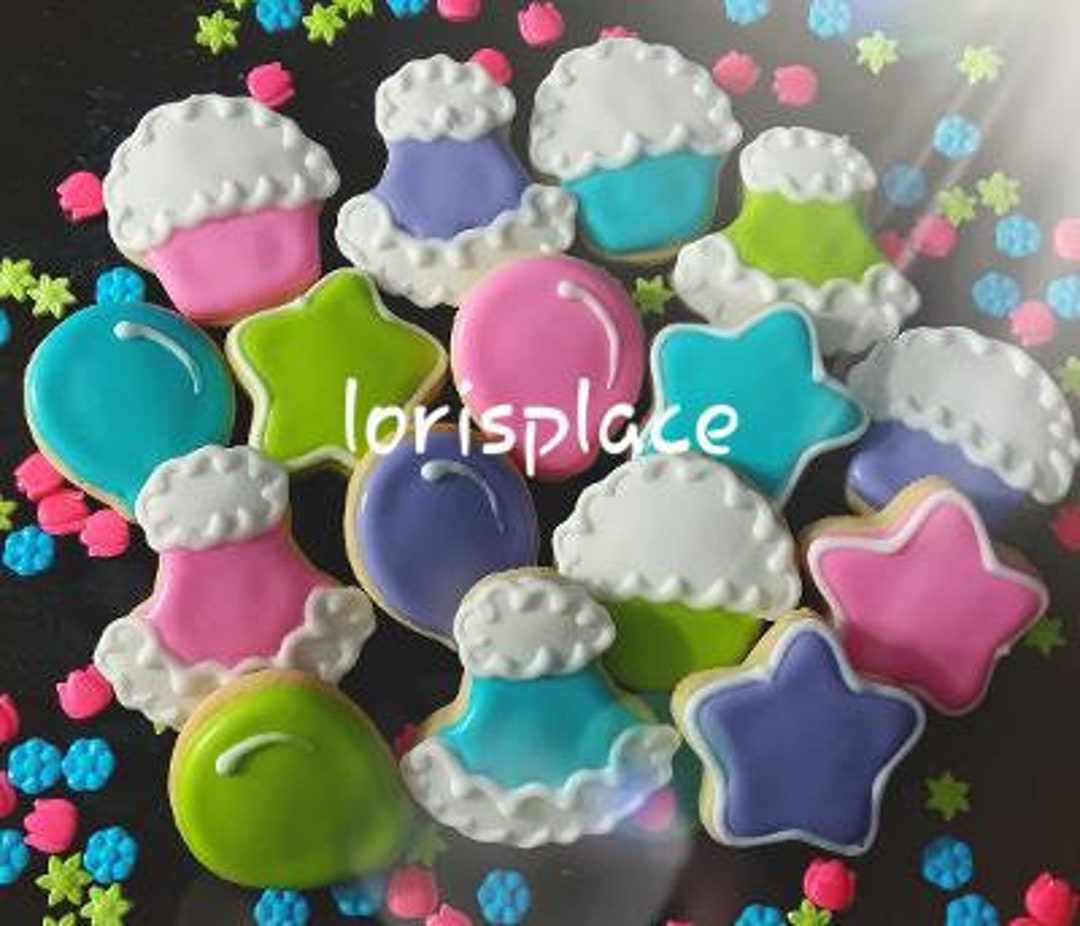 Mini Birthday Decorated Cookies - Birthday Cookie Gift - 16 Cookies - Etsy