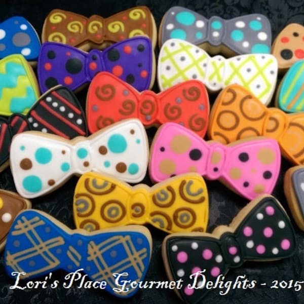 Bow Tie Cookie - Etsy
