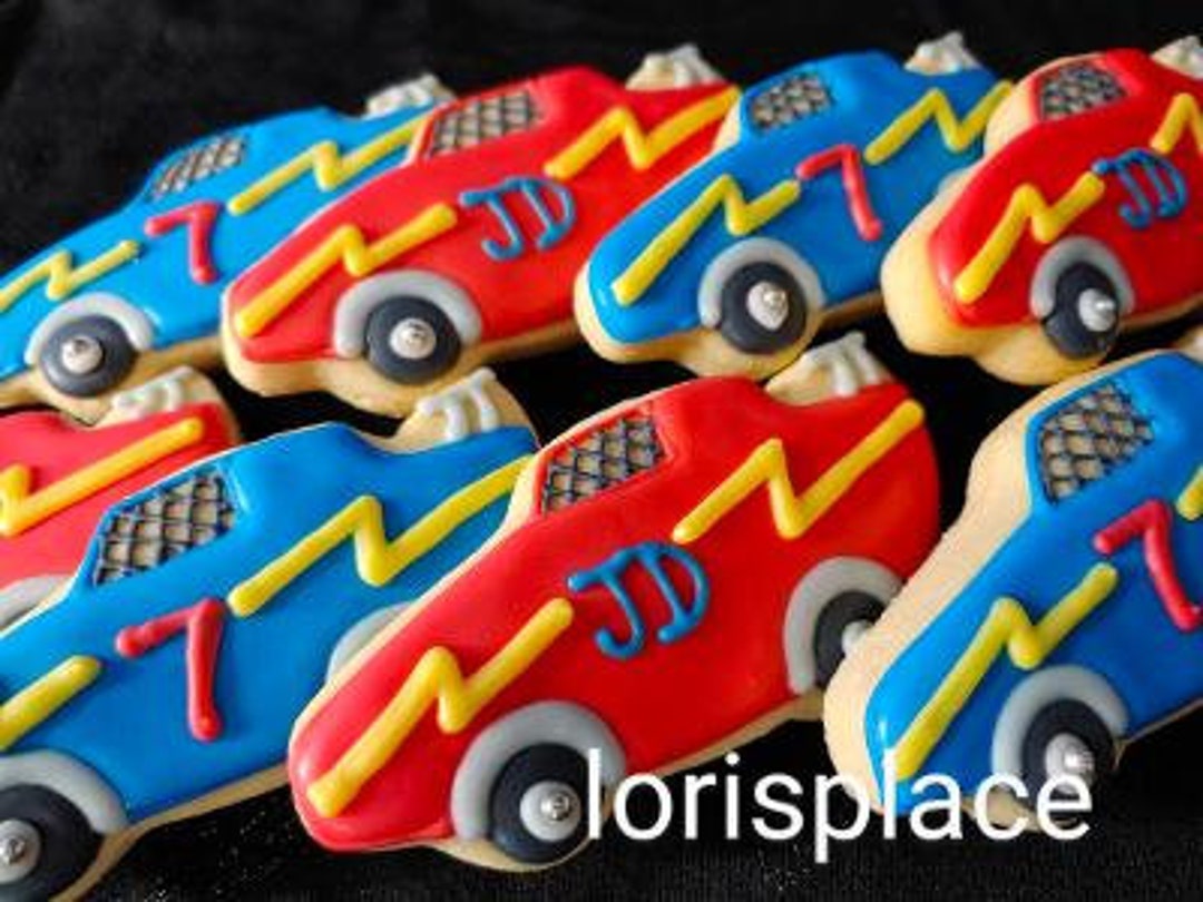 Race Car Cookies 12 Cookies - Etsy