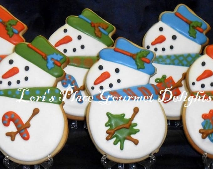 Frosty the Snowman Cookies Snowman Decorated Cookies Christmas Cookies ...