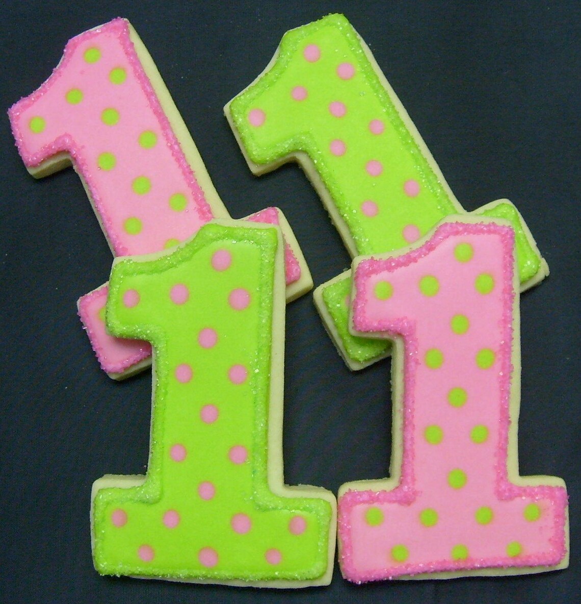 Number One Cookies First Birthday Cookies Favors Number | Etsy