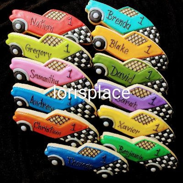 Race Car Cookies - Etsy