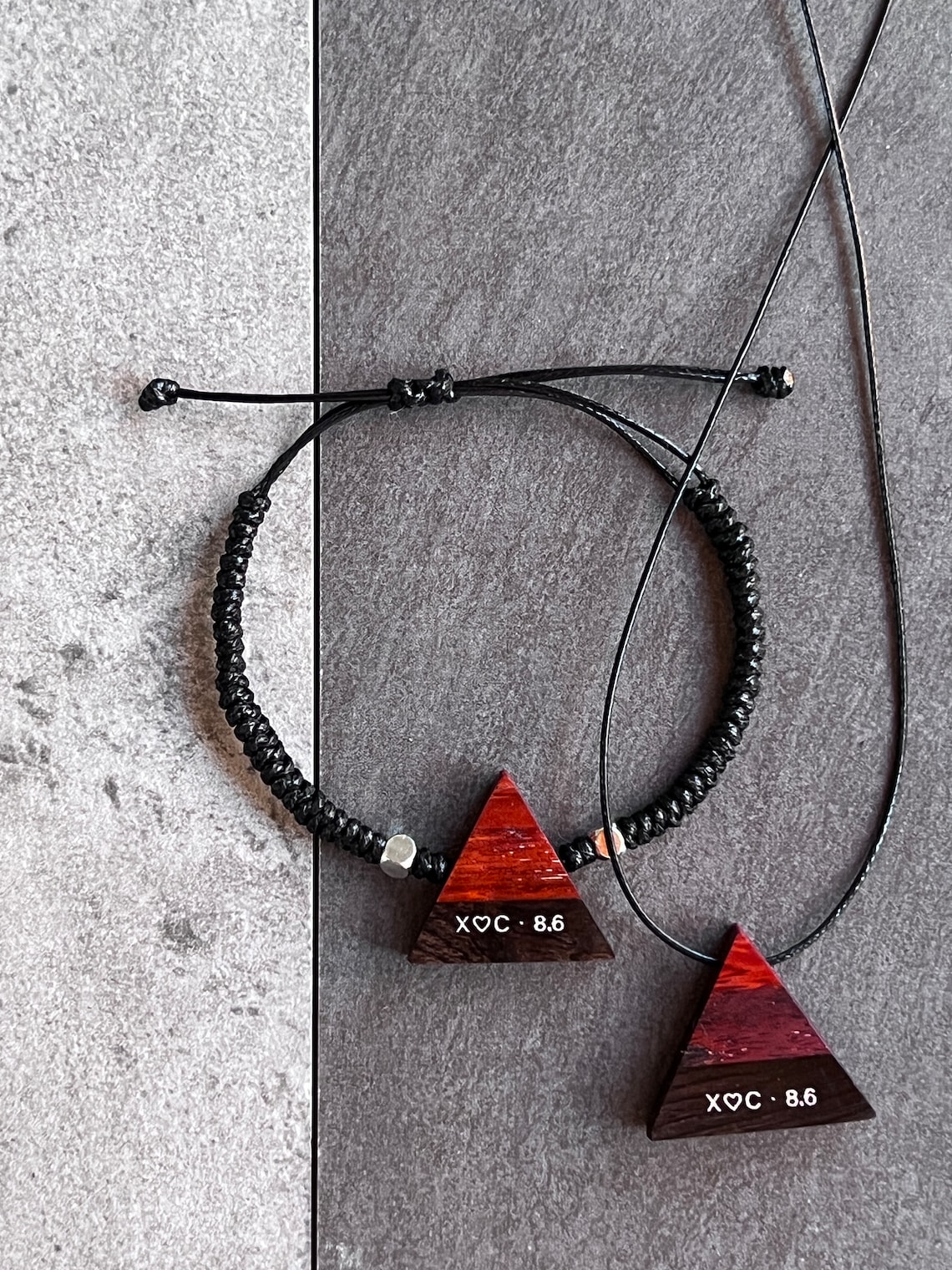 Personalized Natural Wood Necklace Pendant Handcrafted Gift Anniversary ...