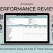 Employee Performance Review Spreadsheet | Automated & Easy to Use ...