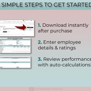 Employee Performance Review Spreadsheet | Automated & Easy to Use ...