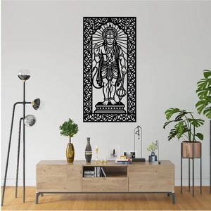 Hanuman Wall Decor: Laser Cut Hindu God Design Svg Png Dxf Eps (digital ...