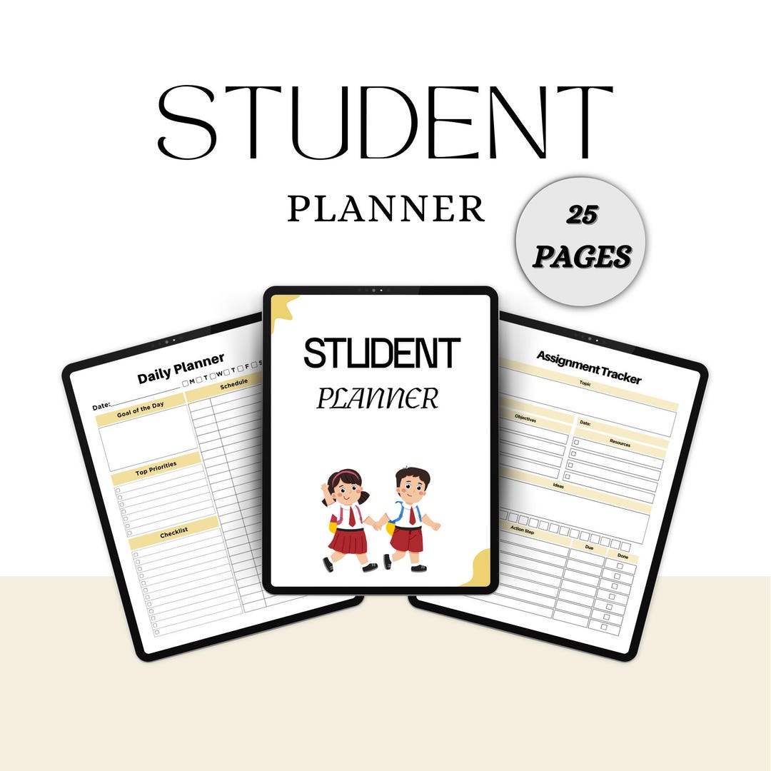 2025-2026 Digital Academic Planner | Student Study Organizer (digital ...