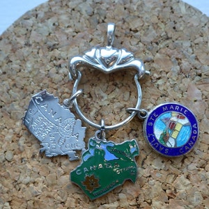 Canada Theme Charm Collection Sterling Silver With Pendant Gather - Etsy