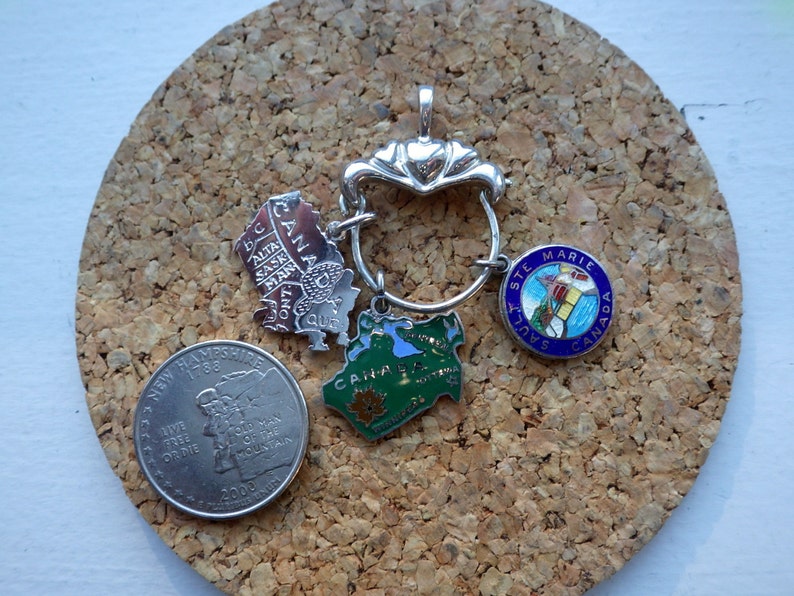 Canada Theme Charm Collection Sterling Silver With Pendant - Etsy