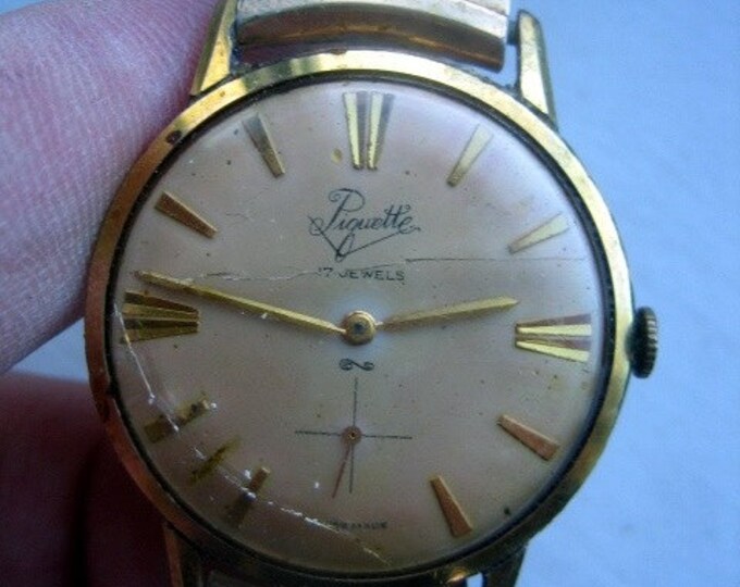 Vintage Men's Piquette Swiss Watch - as Is - Etsy