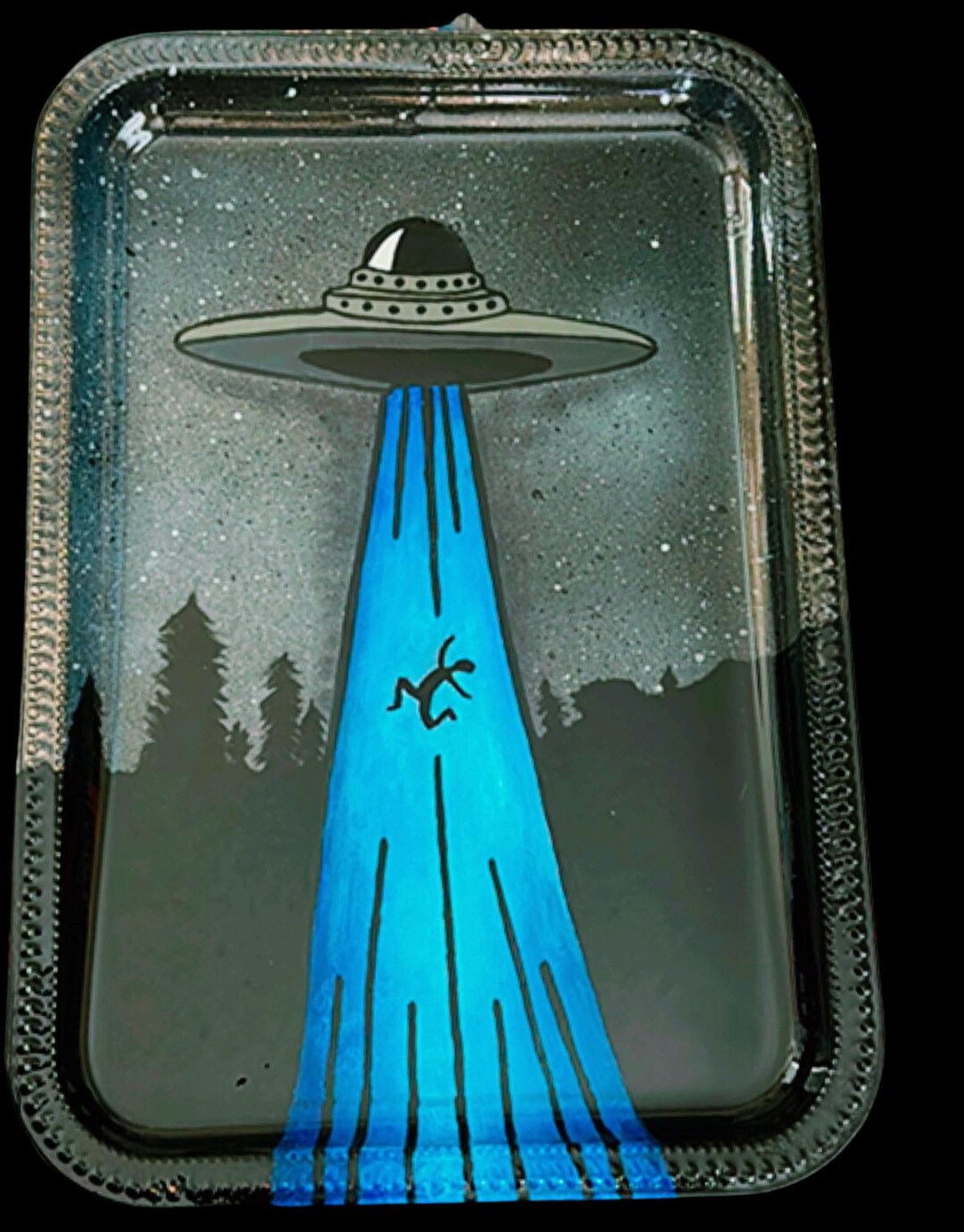 Cosmic Roll Essentials: Hand Painted Art Tray - Etsy