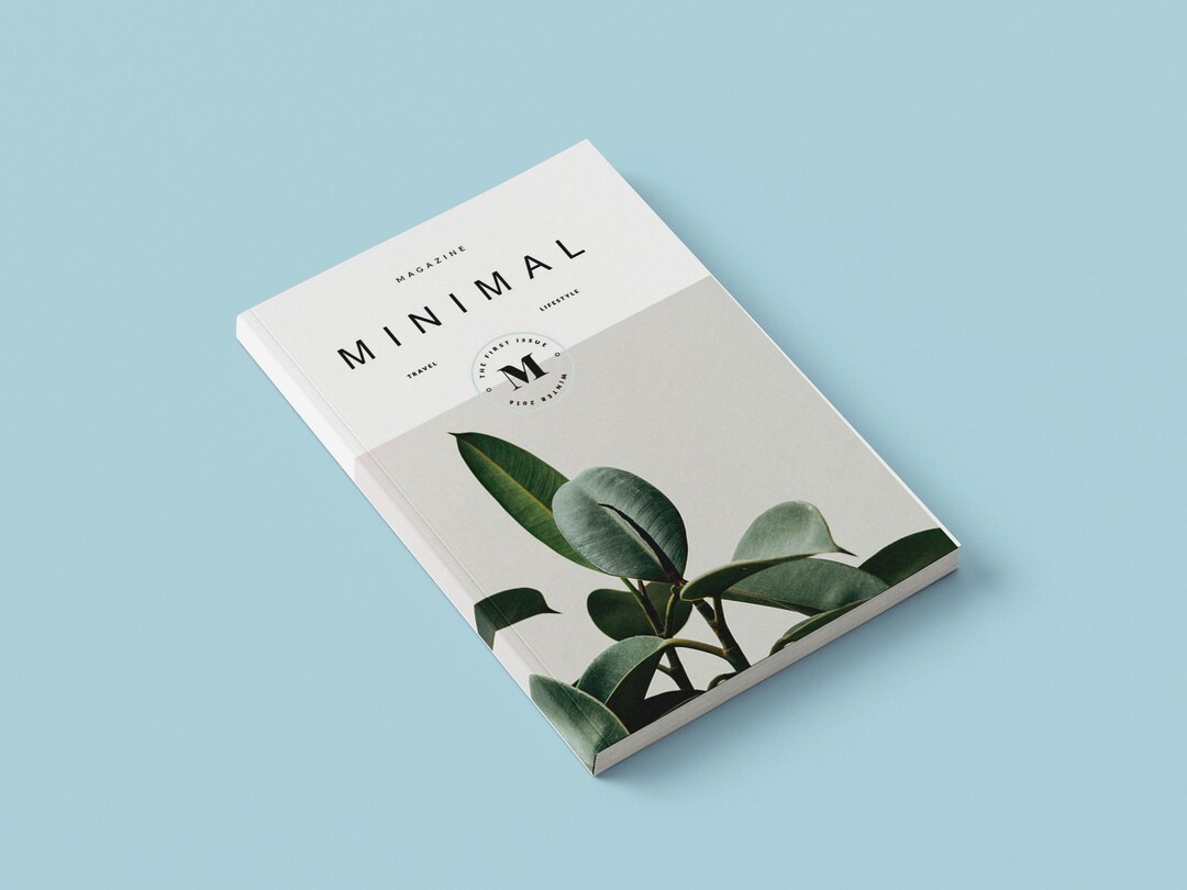 Minimal Magazine Indesign Template – Fashion, Art, Lifestyle Layout - Etsy