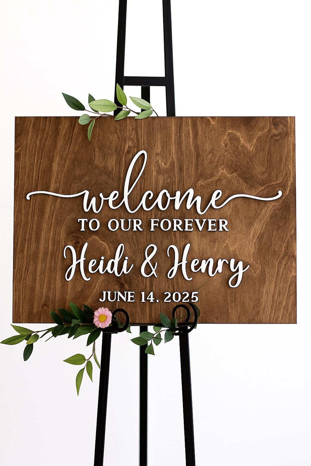 Personalized Couple Name Sign, Custom Wedding Sign, Rustic Wedding ...