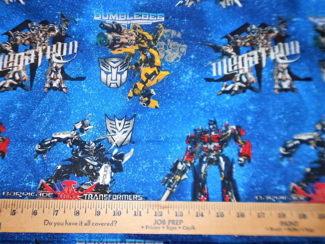 Two Continuous Yards of TRANSFORMERS Fabric, 72" X 42", 100% Cotton - Etsy