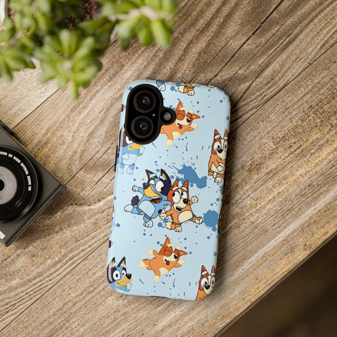 Cute Cartoon Bluey iPhone Case for Kids – Shockproof & Lightweight ...