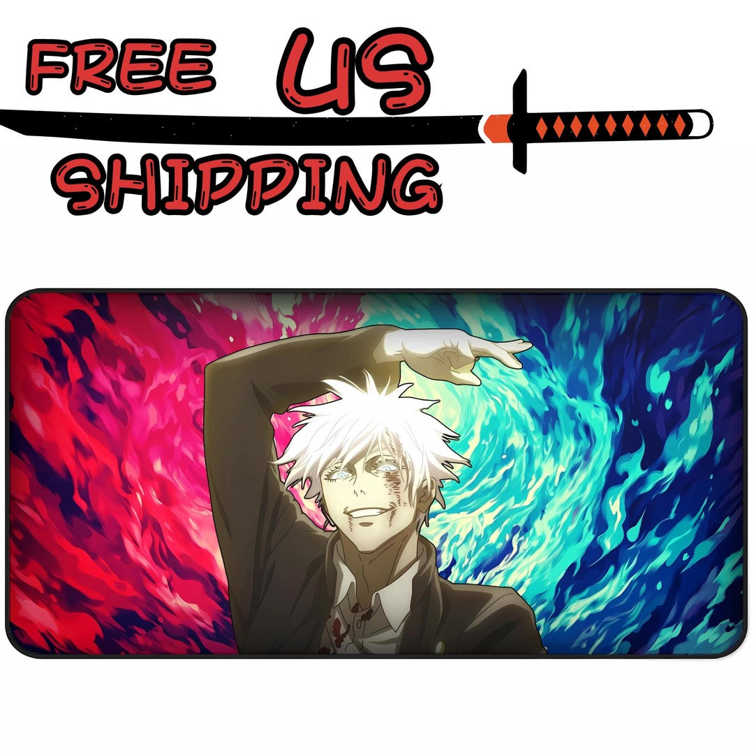 Gojo Satoru Mousepad | Jujutsu Kaisen Desk Mat | Anime Fan Merch - Etsy
