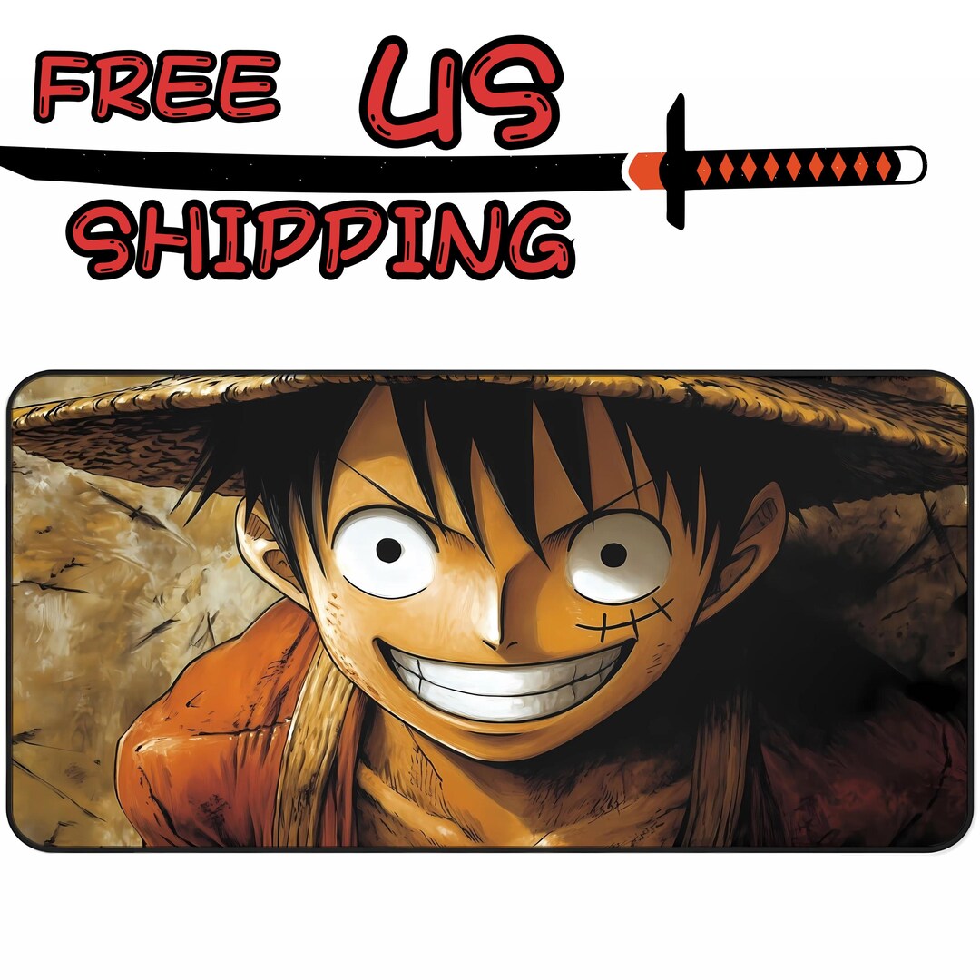 Stylish Anime Luffy Desk Mat One Piece Mousepad Anime Fan Merch - Etsy