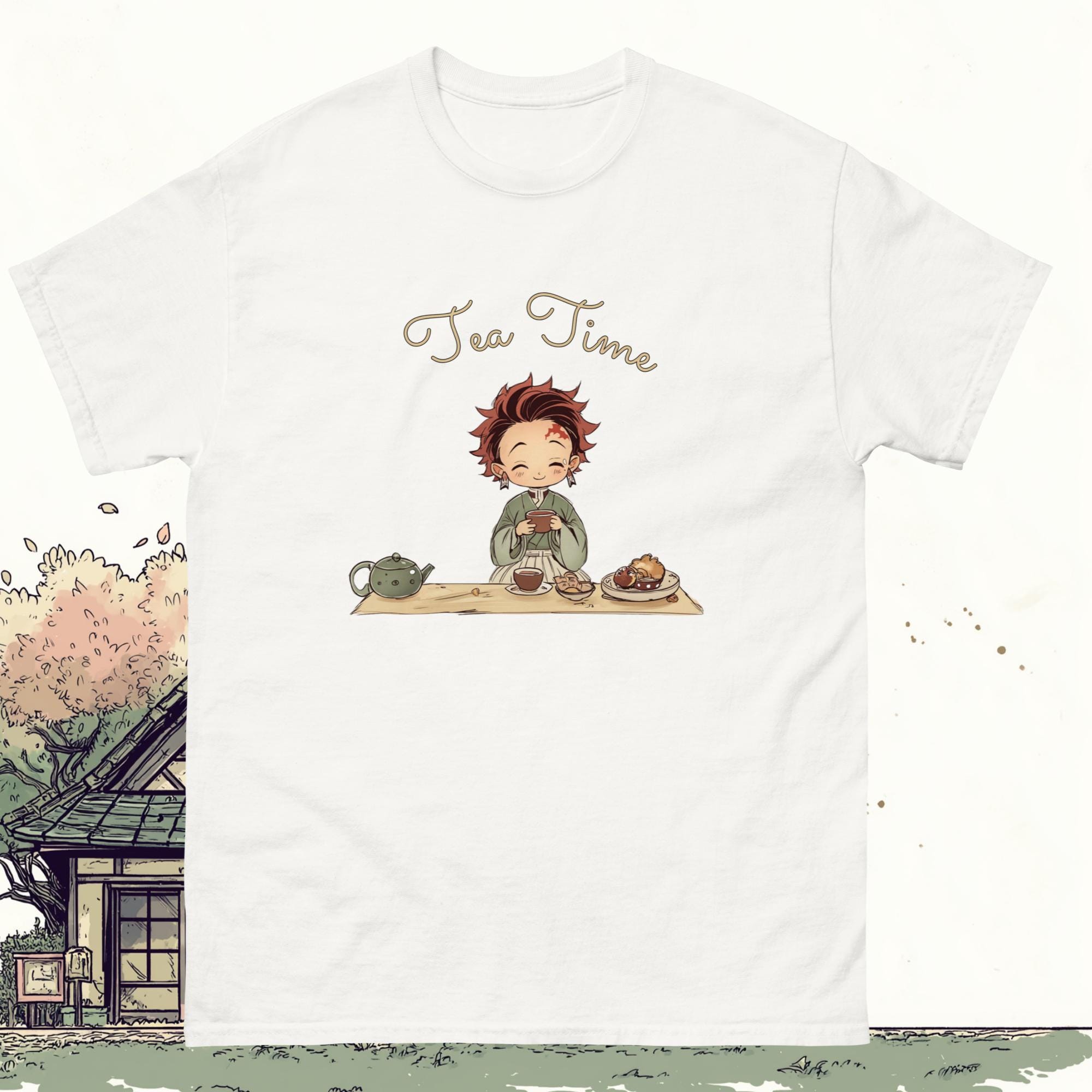 Tea Time Tanjiro Shirt | Demon Slayer Fan Merch | Anime Wear - Etsy