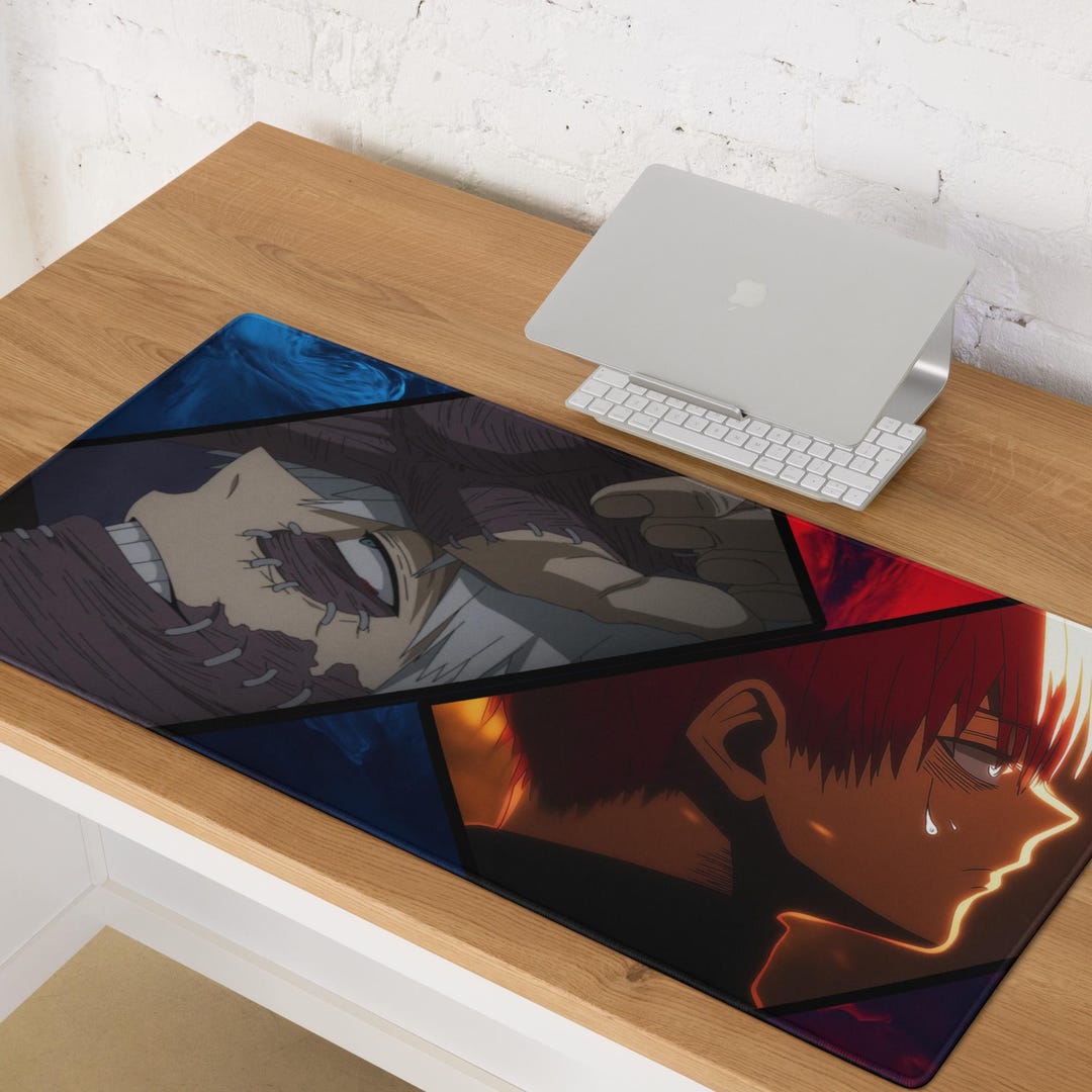 Shoto and Dabi Mousepad Anime Desk Mat - Etsy