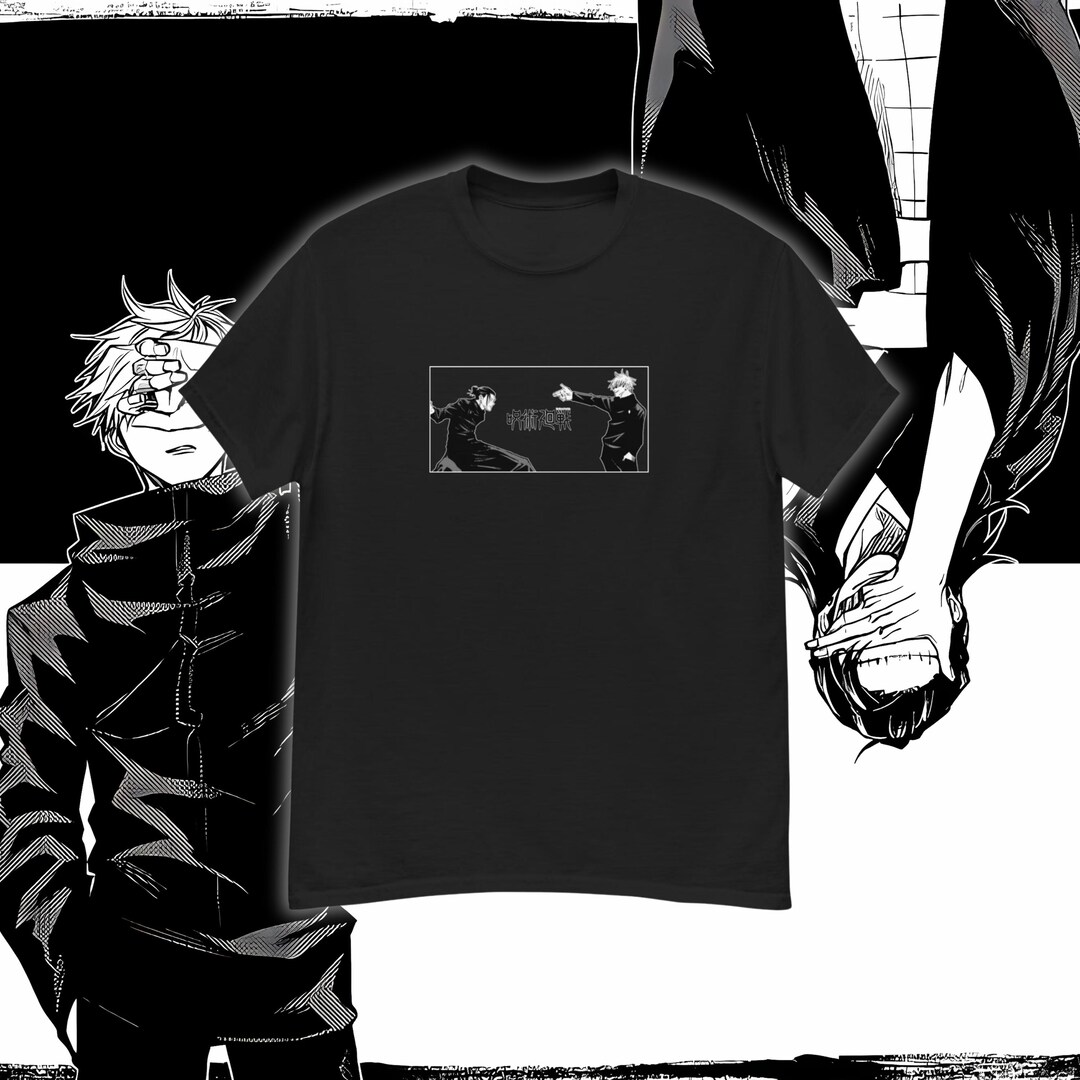 Gojo X Geto Shirt Black | Jujutsu Kaisen Shirt | Jujutsu Kaisen Fan ...
