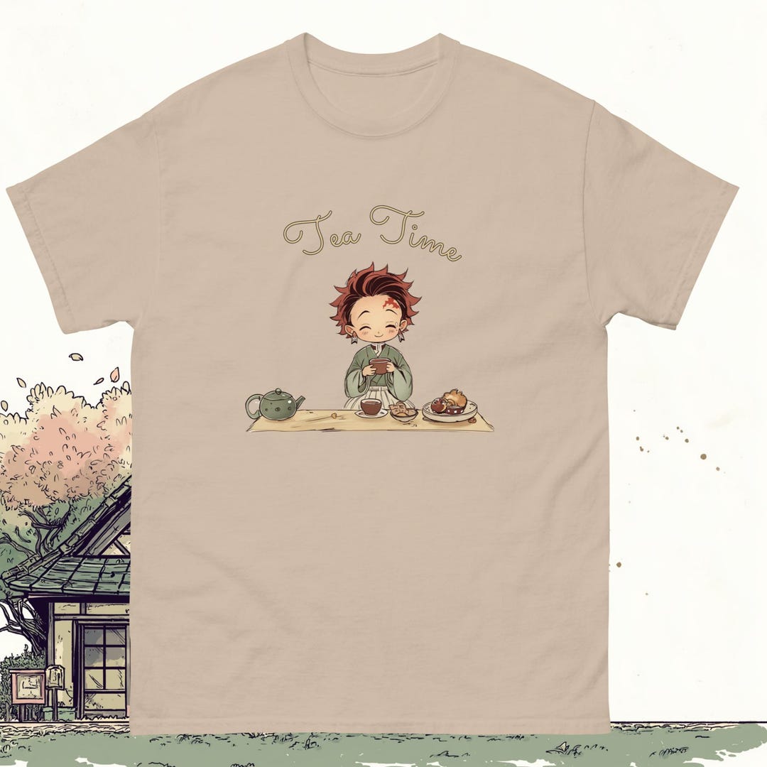 Tea Time Tanjiro Shirt | Demon Slayer Fan Merch | Anime Wear - Etsy