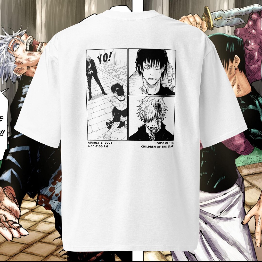 Oversized Gojo V Toji Shirt Jujutsu Kaisen Fan Merch Anime Merch - Etsy
