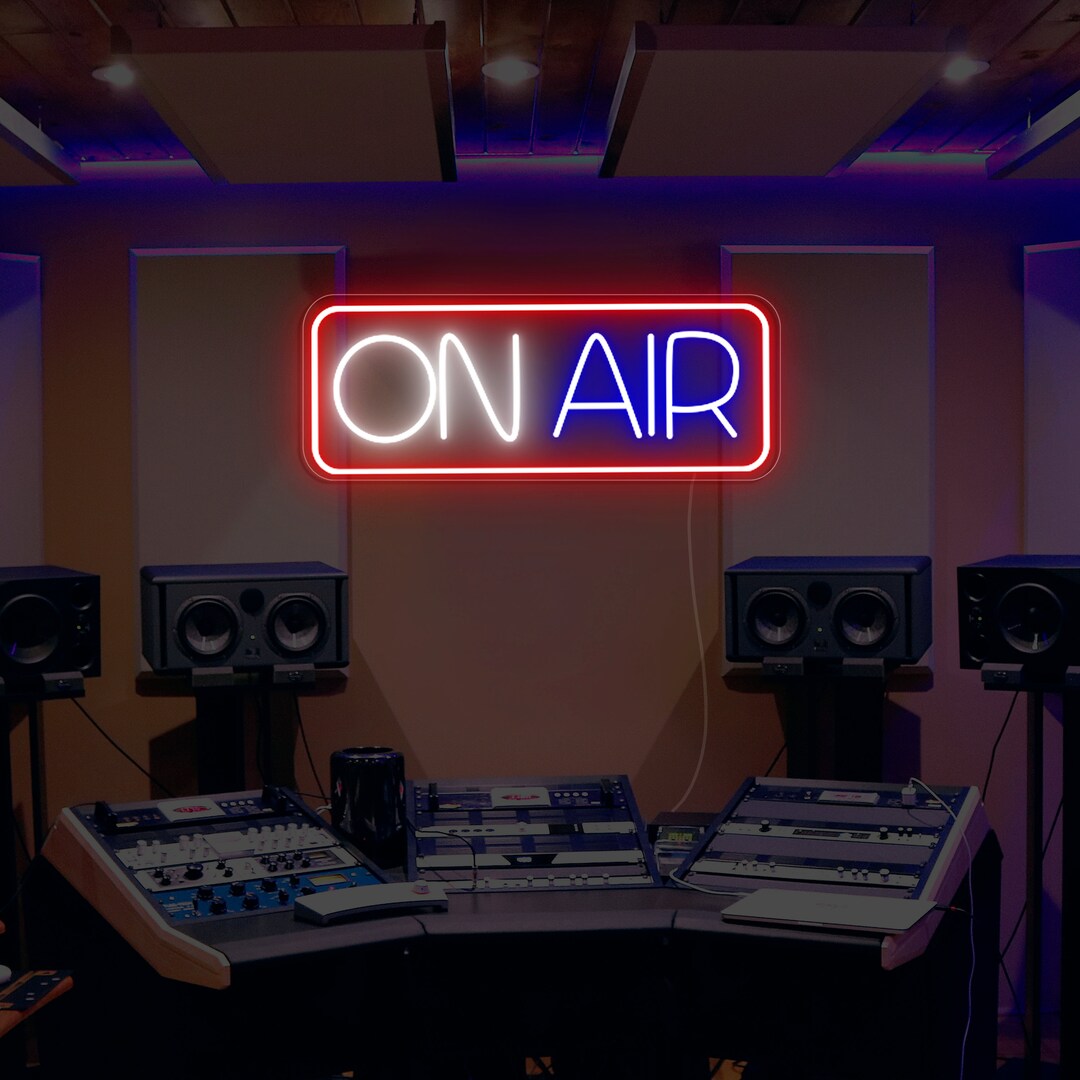 On Air LED Neon Sign on Air Neon Light Recording Studio Wall Decor on ...