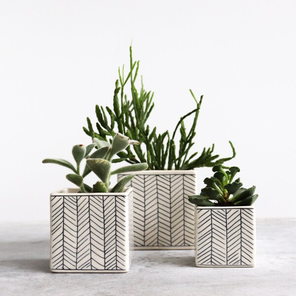 Square Planter - Etsy