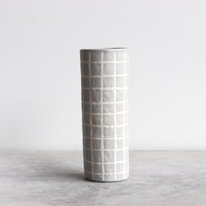 Matte Grid Vase Ready to Ship - Etsy